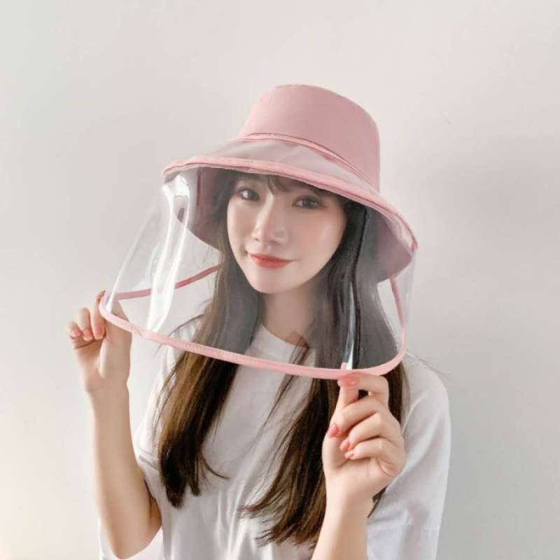 Promo Topi anti corona dewasa termasuk transparent face shield IMPORT ...