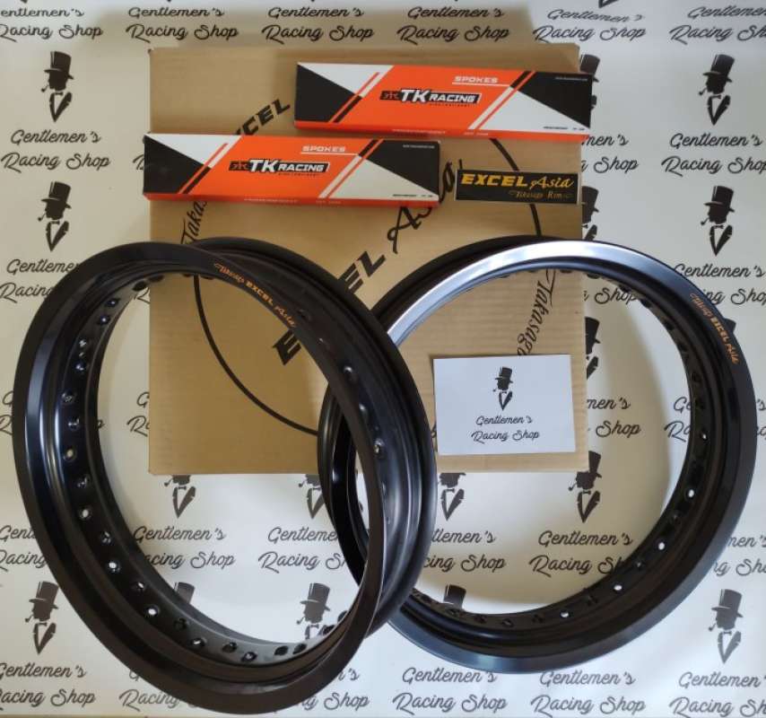 Promo Paket Velg Supermoto Klx Dtracker Crf 150 Hitam - Takasago - Jari ...