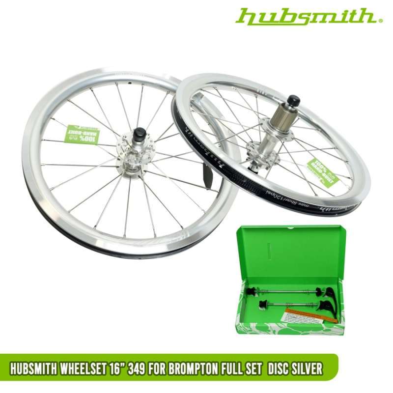 Promo Deltacycles - Hubsmith Wheelset 16 349 Brompton Full Set Disc ...