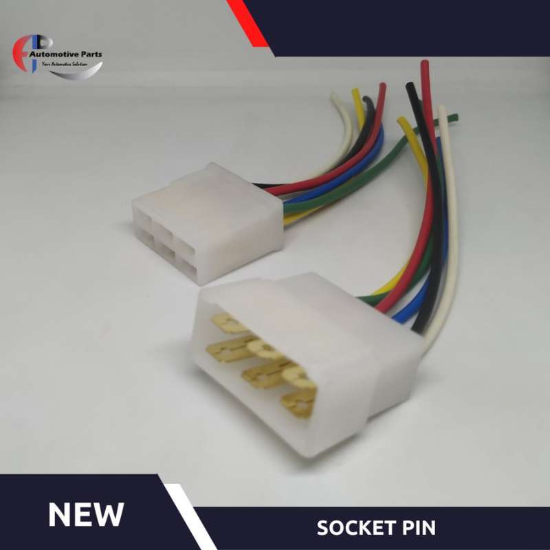 Jual SOCKET LISTRIK FEMALE MALE PLUG CAR 2 PIN 3 PIN 4 PIN 6 PIN di ...