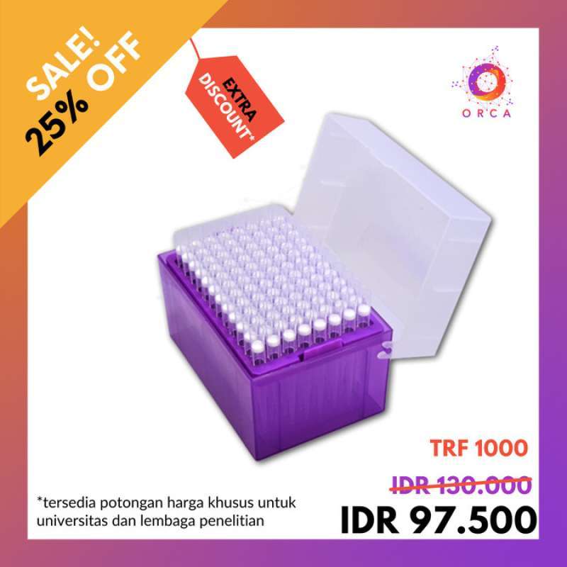 Jual Micropipette Filtered Tips 1000 ul Box - Pipette Pipet Filter Tips ...