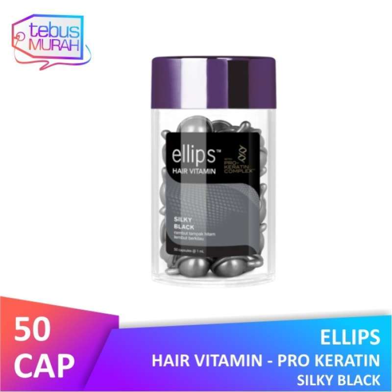 Jual Ellips Hair Vitamin Pro Keratin Silky Black Jar 50s di Seller ...
