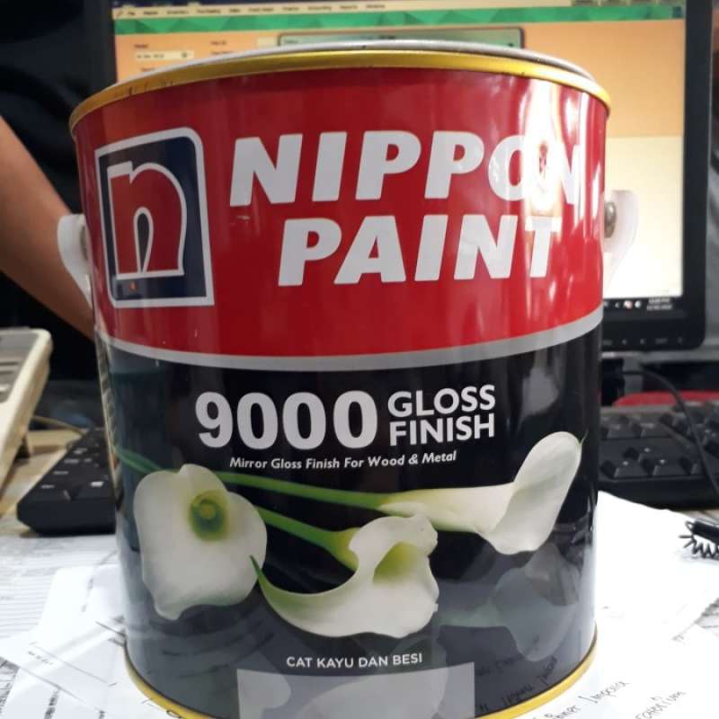 Promo NIPPON PAINT N9000 GLOSS FINISH 1KG - RESERVED WHITE / CAT BESI ...