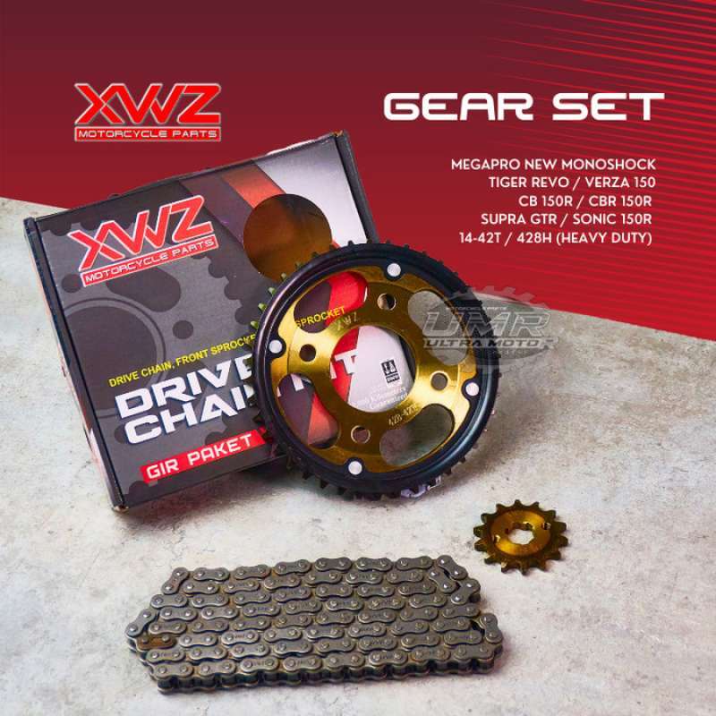 Promo GEAR GIR SET GIR PAKET MEGAPRO MONOSHOCK CB VERZA 150R SUPRA GTR ...