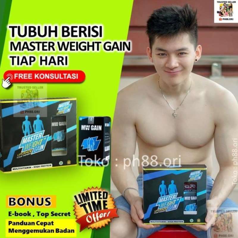 Jual Master Weight Gain Penggemuk Badan Official Original Terbaik Extra ...