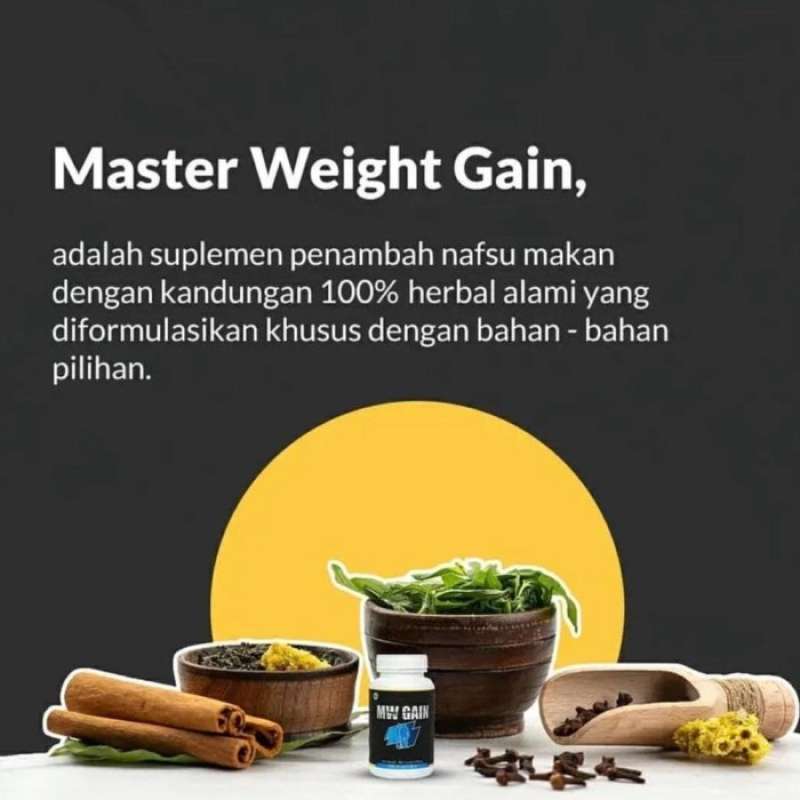Jual Master Weight Gain Penggemuk Badan Official Original Terbaik Extra ...