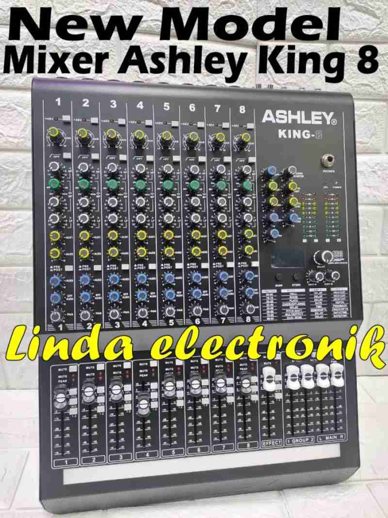 Jual Limited Mixer Ashley King 8 Original 8 Channel Multi Effect 199 ...