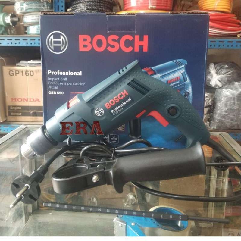 Jual Bosch - Bor Tangan Listrik Gsb 550 13mm Mesin Bor Kayu Besi Tembok ...