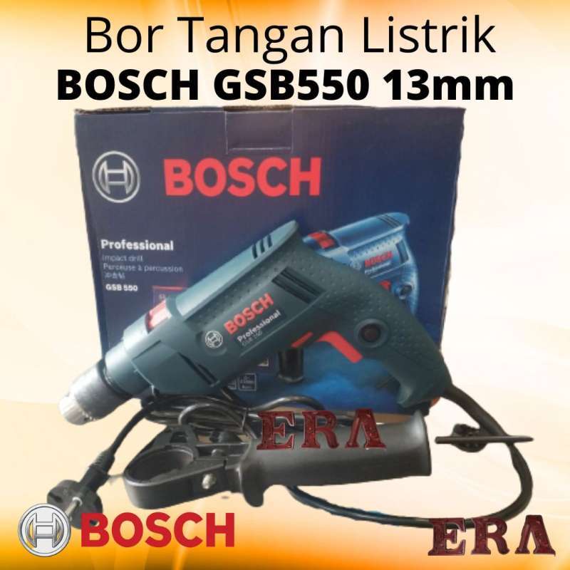 Jual Bosch - Bor Tangan Listrik Gsb 550 13mm Mesin Bor Kayu Besi Tembok ...
