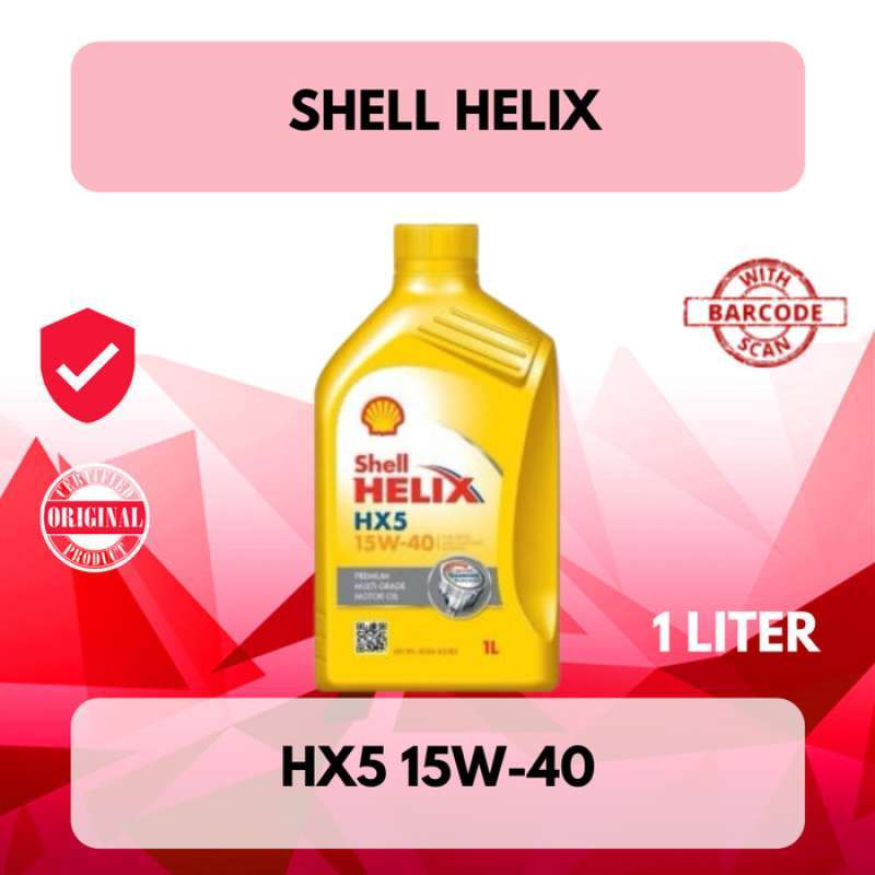 Promo Shell Helix Hx5 15W-40 - 1 Liter Diskon 17% di Seller Fortize ...