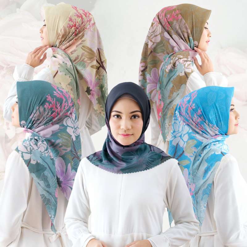 Promo Mevrouw Hijab Karang 110X110 Ultrafine Lasercut Diskon 23% di Seller ANUGERAH MOSLEM ...