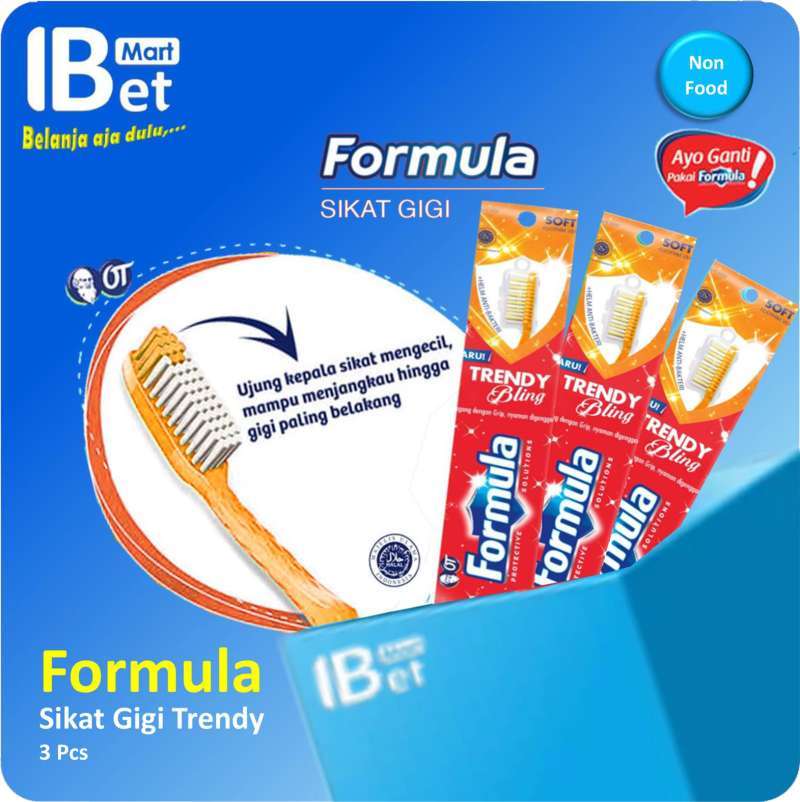 Promo Formula Sikat Gigi Trendy ( 3 Pcs ) Diskon 20% Di Seller Ibet ...