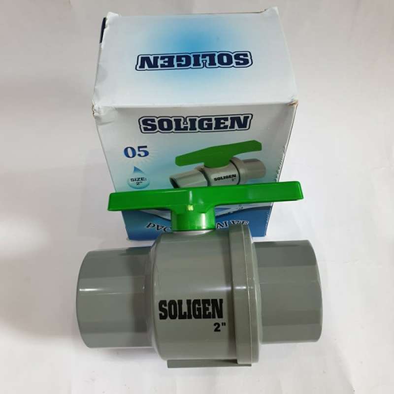Jual Promo Ball Valve / Stop Kran PVC Soligen 2 Inch Murah di Seller ...