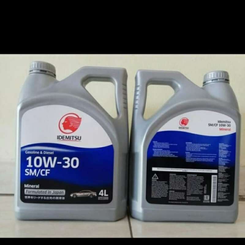 Jual Oli Mobil Idemitsu SM/CF 10W-30 kemasan 4 Liter. di Seller Mqueen ...