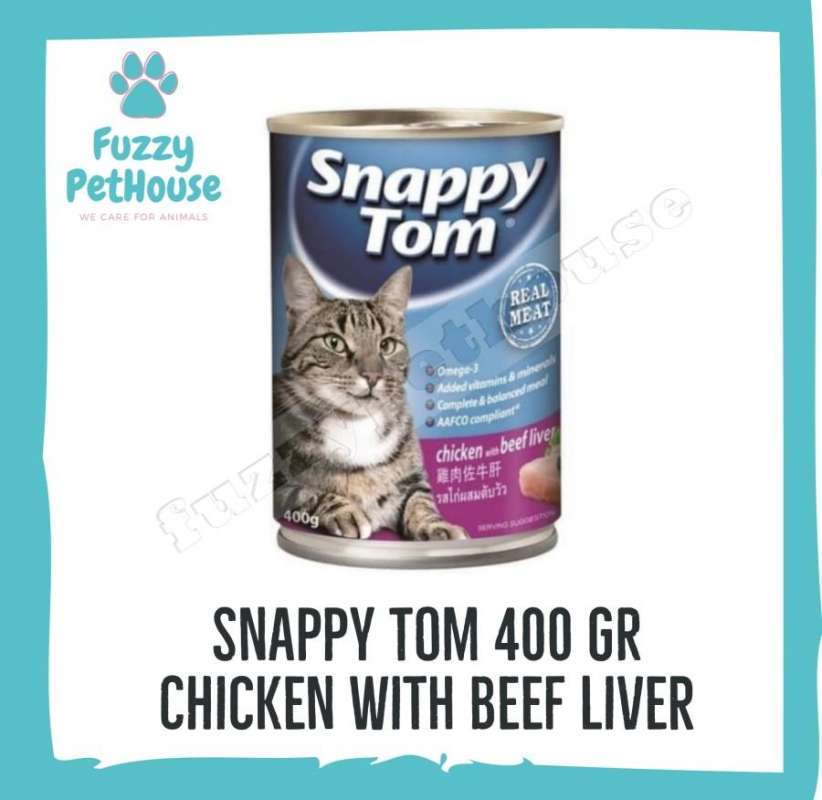 Jual Snappy Tom Kaleng Wet Food Can 400 Gr Makanan Basah Kucing Cat ...