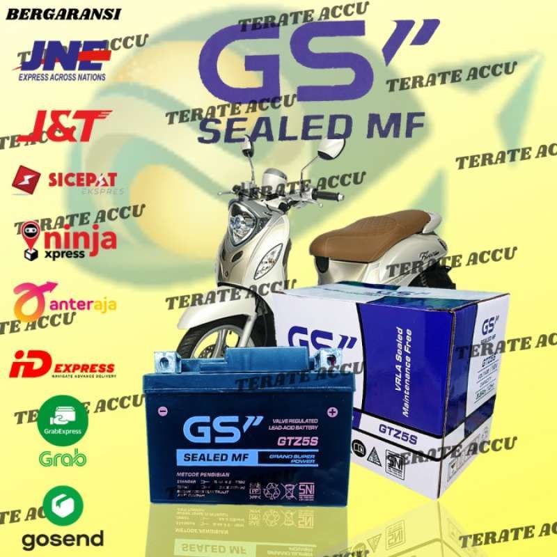 Promo Aki Motor Full Kering GS P GTZ5S YAMAHA Fino , Freego 125 , Lexam ...