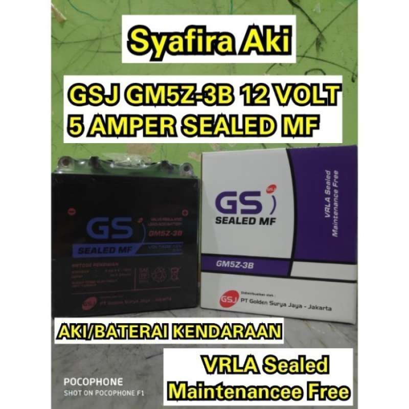 Jual Aki Motor Suzuki New Smash -Shogun 110 GS GTZ6A-GM5Z-3B MF 5Ah di Seller TDR Autorace ...