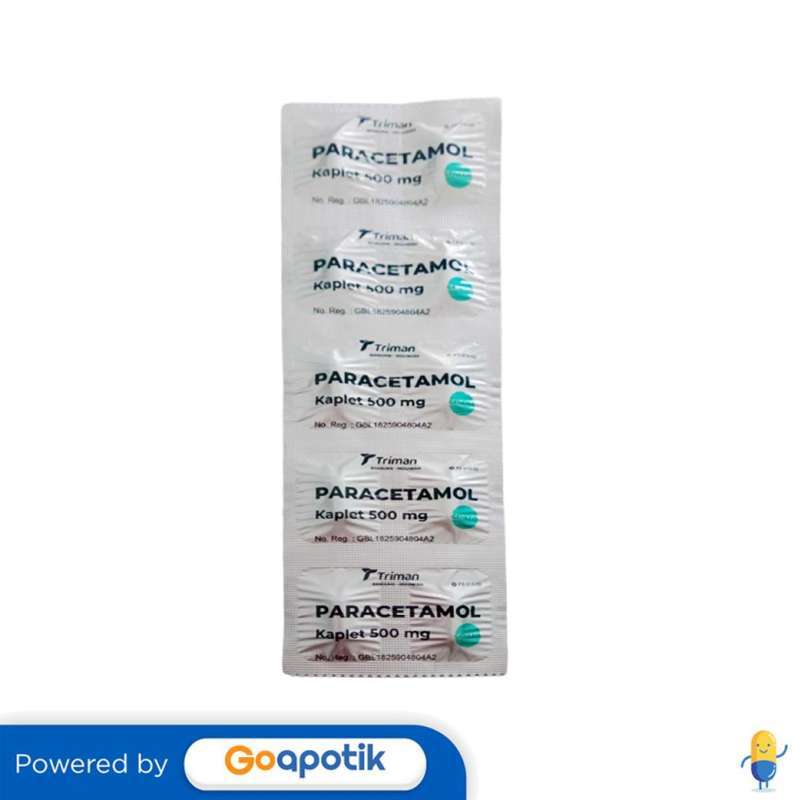 Jual PARACETAMOL TRIMAN 500 MG STRIP 10 KAPLET di Seller Apotek Nurahmi ...