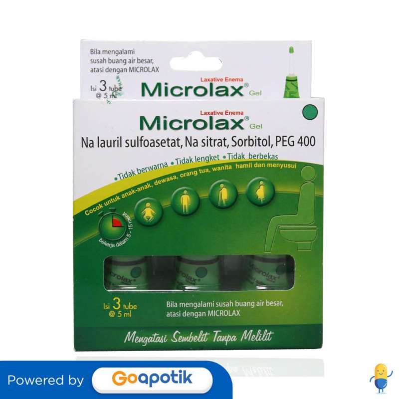 Jual MICROLAX GEL DUS 3 TUBE di Seller Apotek Nurica Farma - Tirtajaya ...