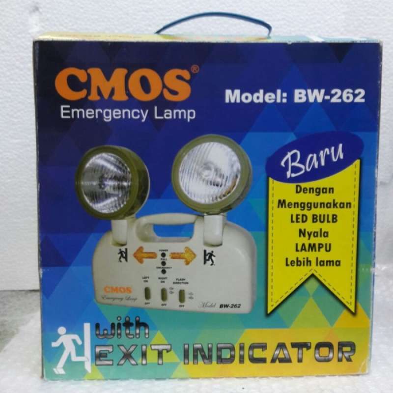 Promo Cmos Lampu Emergency Bw 262 Double 2 Baterai High Bright Diskon ...