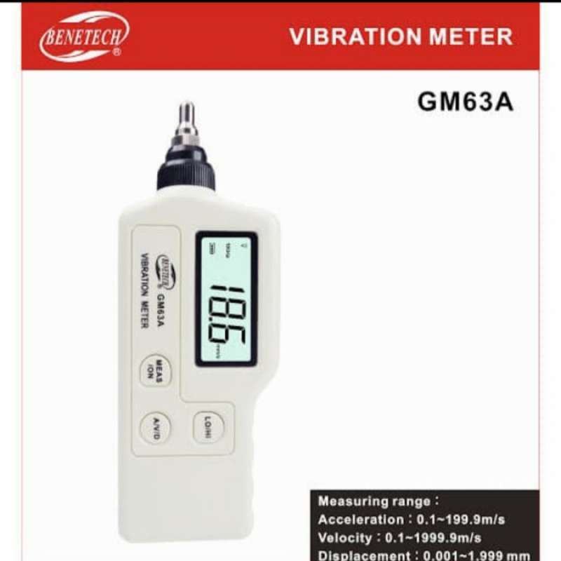 Promo Benetech GM63A Vibration tester vibro meter pengukur getaran GM ...