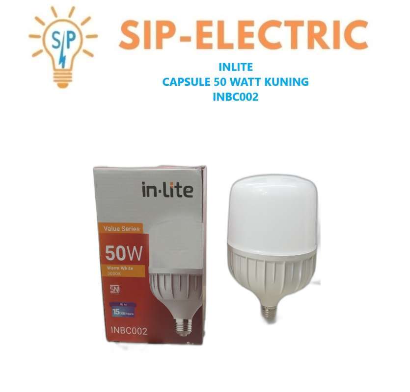 Jual INLITE LAMPU LED 50W KUNING 3000K IN LITE VALUE SERIES CAPSUL 50 ...