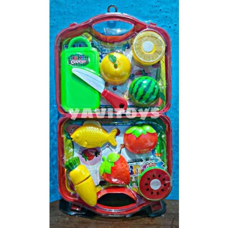 Promo Ms 19 Mainan Anak Edukasi Koper Buah Dan Sayur Sayuran Potong ...