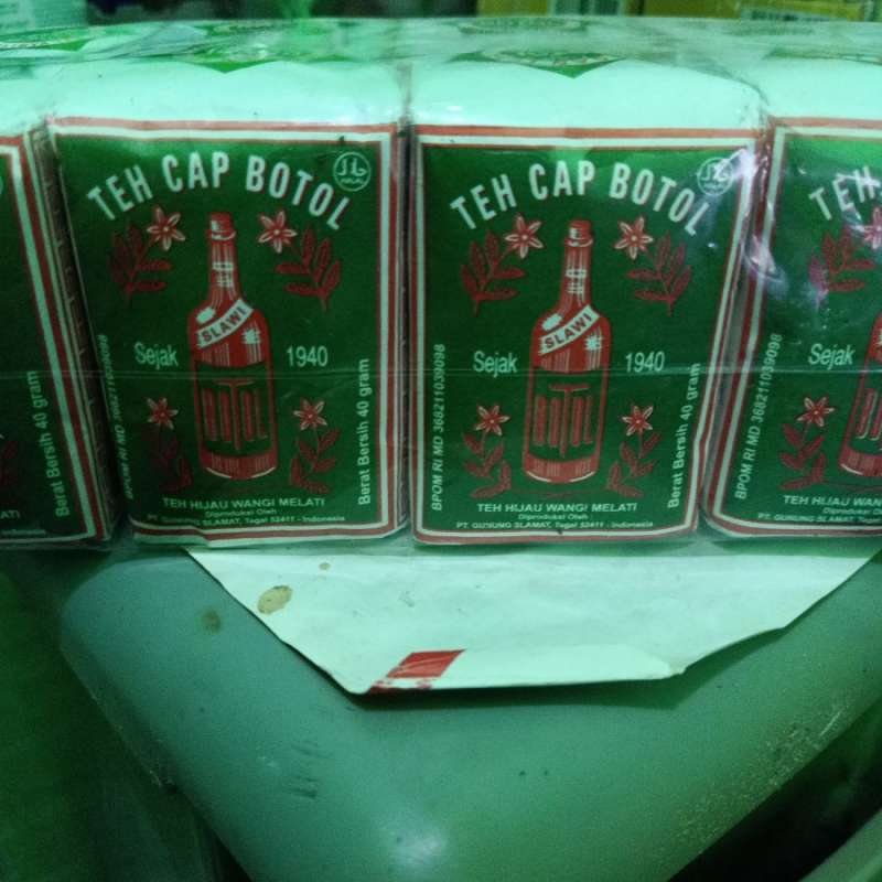 Jual Teh Cap Botol Hijau Bubuk 1 Pak Isi 10 Pcs di Seller Sembako Cece ...