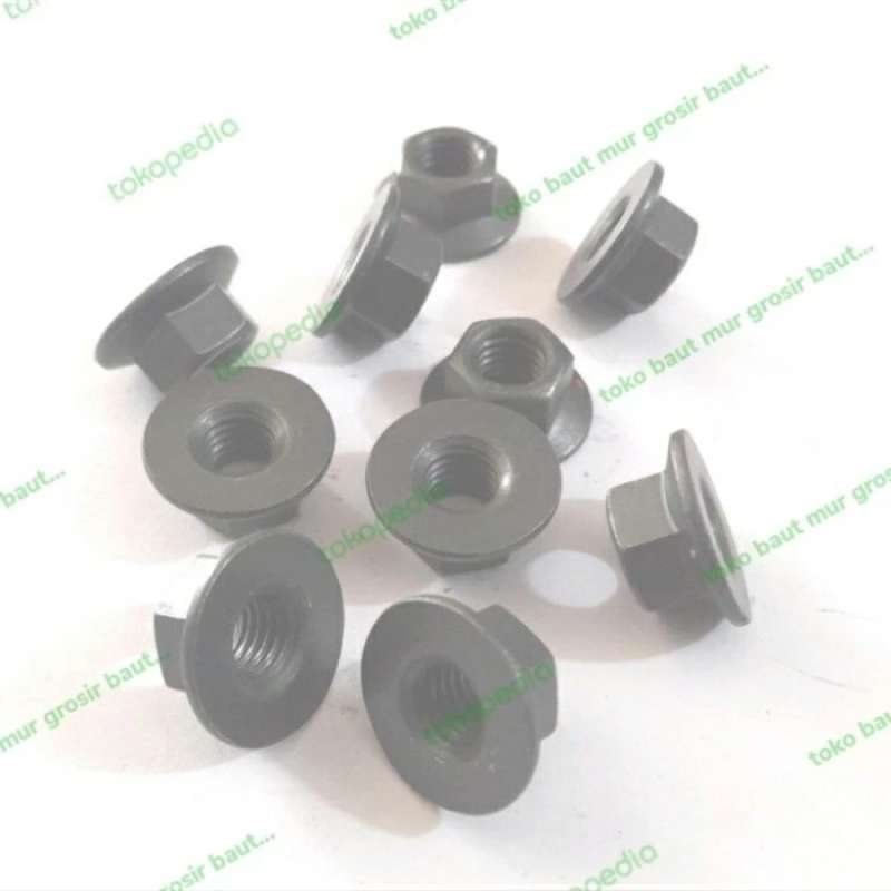 Promo Mur Flange Baja / Flange Nuts M8 (50pcs) Diskon 20% Di Seller ...