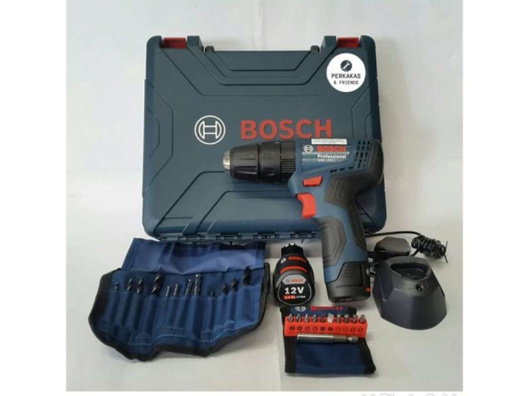 Promo Bosch GSB 120-LI Gen 3 Mesin Bor Tembok Cordless 10mm Impact ...