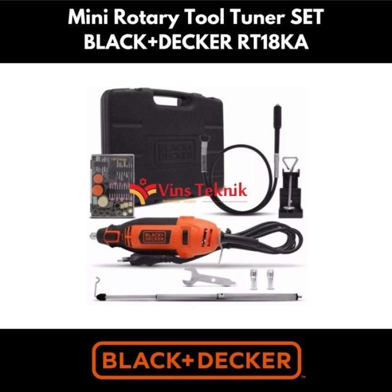 Jual RT 18 KA Black+Dekker mini die grinder gerinda tuner RT18KA di ...