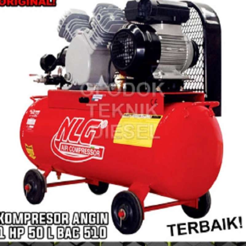 Promo NLG AIR COMPRESSOR 1 HP KOMPRESOR ANGIN 50 L 1 PHASE BAC 510 Diskon 35% di Seller GoodWell ...