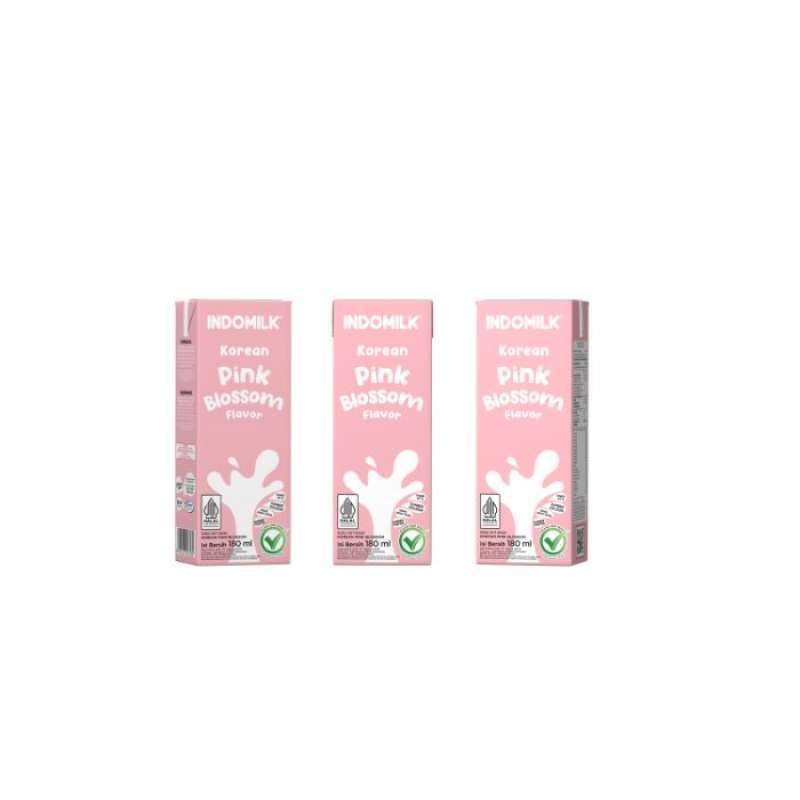 Promo Indomilk Korean Pink Blossom Susu Uht 180 Ml [3 Pcs] Diskon 30% Di Seller Indomilk ...