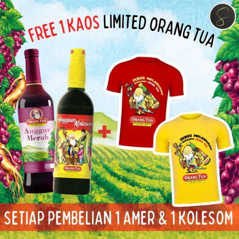 Jual 1 PAKET ANGGUR MERAH DAN ANGGUR KOLESOM ORANG TUA 620ML di Seller ...