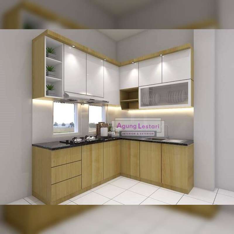Jual Kitchen Set Elegan / Kitchen Set Gresik / Kitchen Set Elegan Minimalis Custom / Kitchen ...