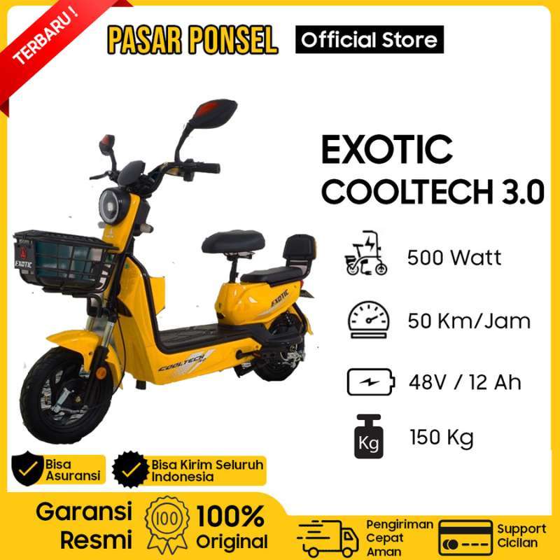 Jual Sepeda Listrik Exotic Cooltech Original Terbaru - Harga Promo ...