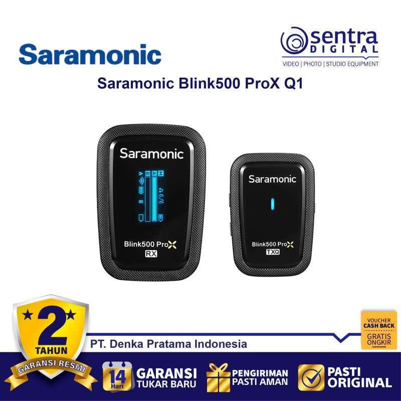 Jual Saramonic Blink 500 ProX Q1 | Blink500 Wireless Microphone di Seller Sentra Digital ...