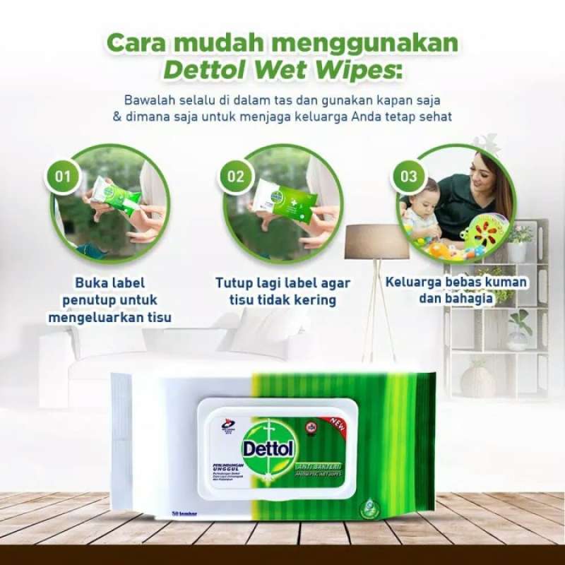 Jual Dettol Wipes Original 10s - 10 Pcs | Tissue Basah Cuci Tangan ...