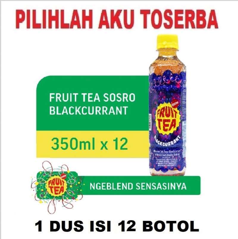 Promo FRUIT TEA Sosro BLACKCURRANT PET 350 ml - ( HARGA 1 DUS ISI 12 ...