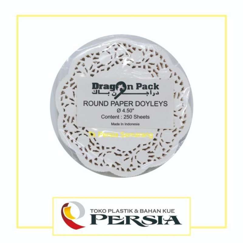 Jual Kertas Doyleys Doilies Bulat 4,5 Dragon Pack Eceran di Seller Toko ...