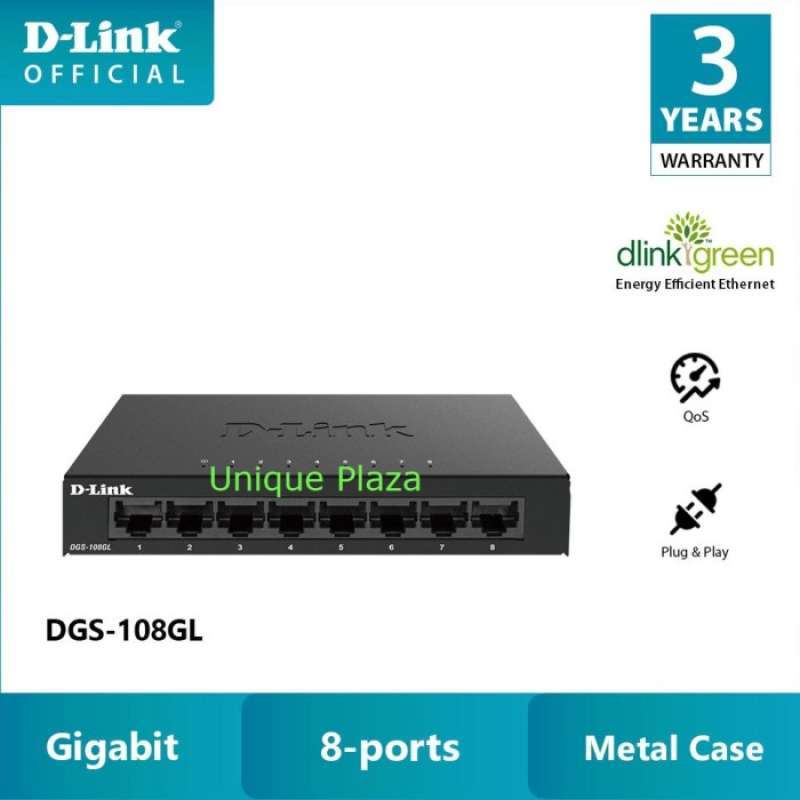 Promo DGS-108 : DLink DGS108 8 Port Gigabit Unmanaged Desktop Switch ...