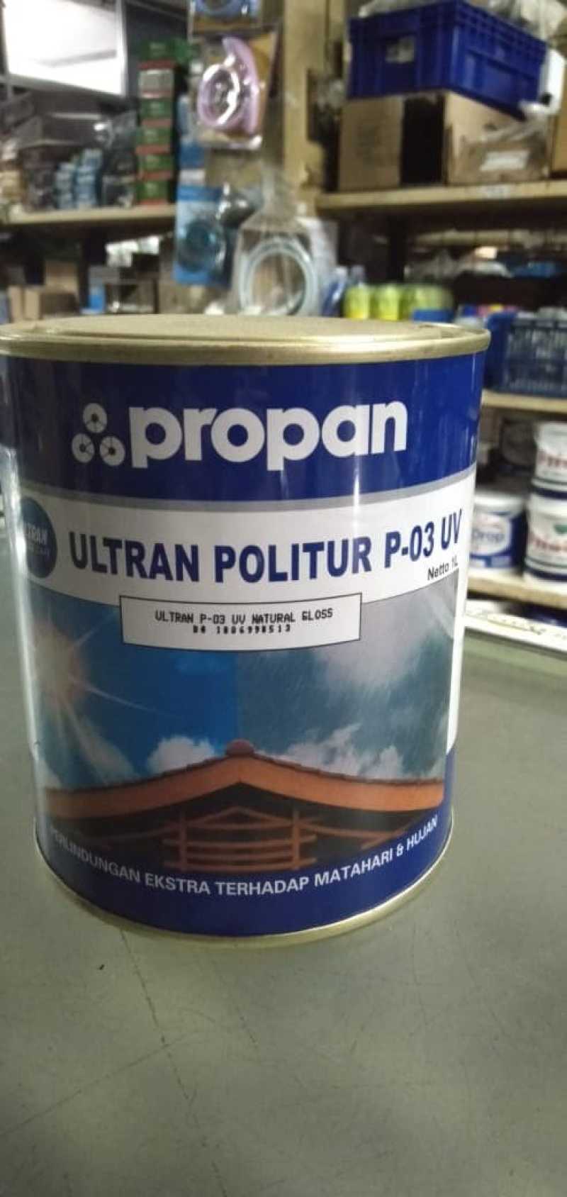 Promo Propan P03 Natural Gloss / Ultran Politur P 03 UV / Cat Kayu / 1 L Diskon 23% di Seller ...