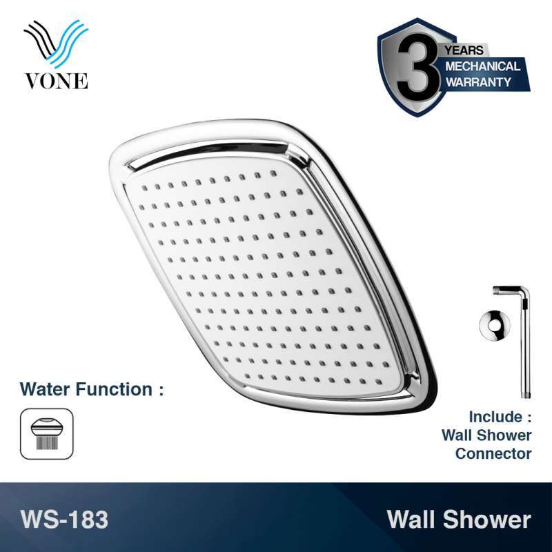 Promo VONE WS-183 Wall Shower Set Kotak Tembok Mandi Head Kepala Tanam Paket Diskon 50% di ...