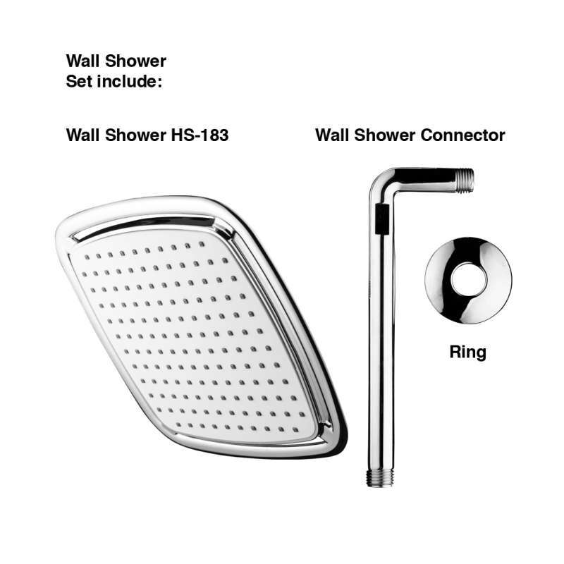 Promo VONE WS-183 Wall Shower Set Kotak Tembok Mandi Head Kepala Tanam ...