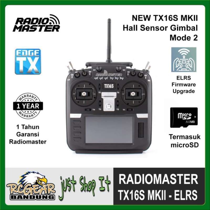 Jual Radiomaster Tx16s Mkii Mark Ii Hall Gimbal Radio Transmitter ...