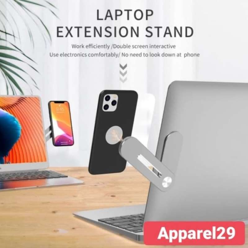 Jual Laptop Stand Phone Bracket Holder Alloy Penghubung Laptop Hp ...