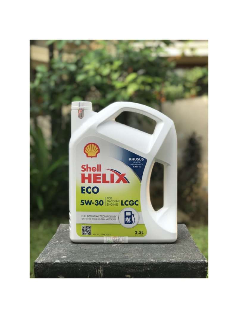 Jual New Shell Helix Eco Car Lcgc Sae 5W-30 Api Sn Gf-5 Galon 3.5 Liter ...