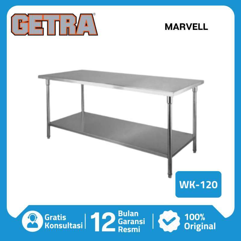 Jual GETRA S/S WORKING TABLE WK-120 MEJA KITCHEN SET DAPUR SERBAGUNA ...