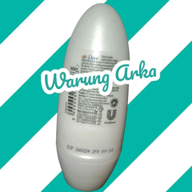Jual Dove Sensitive Deodorant Roll On 40 Ml Di Seller Warungnya Arka - Gebang Raya, Kota ...