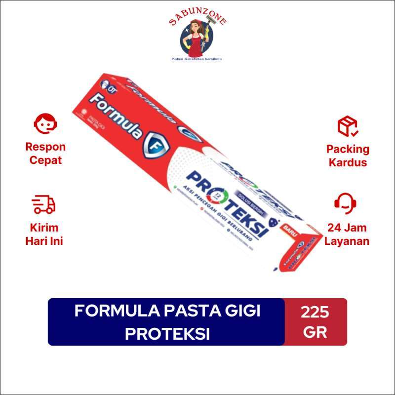 Jual Pasta Gigi Formula Proteksi Aksi Pencegah Gigi Berlubang 225 gr di Seller Sabun Zone ...